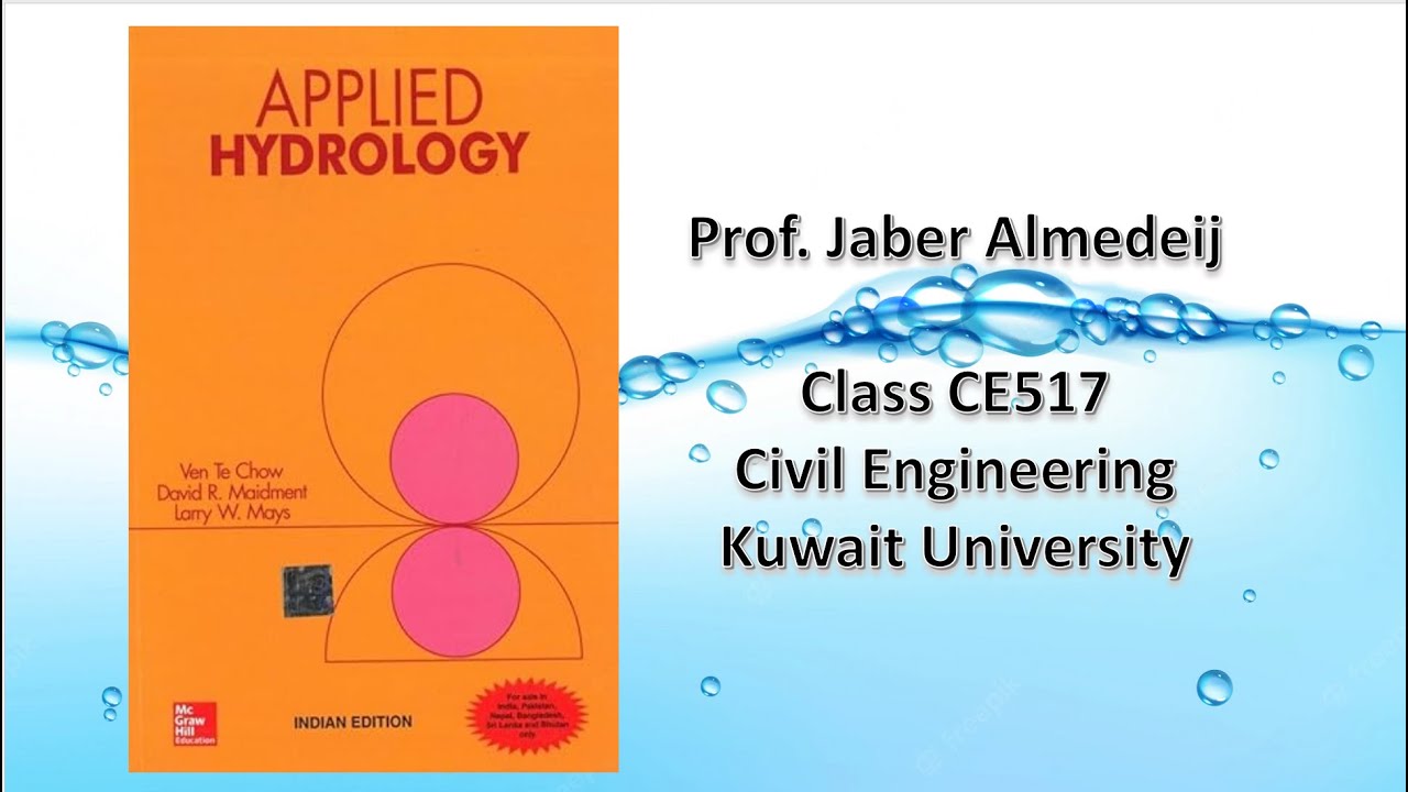 Lecture 4 (Infiltration 1/2) - YouTube