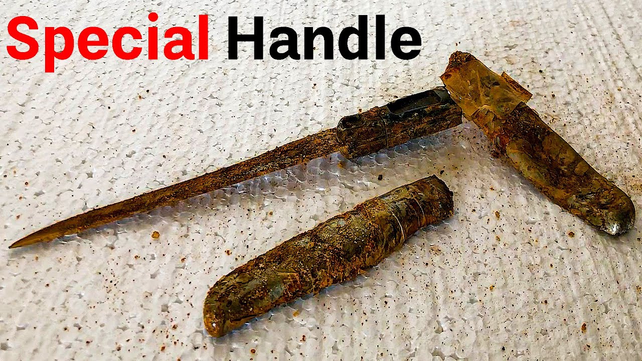 Restoration beautiful knife with a special handle - YouTube