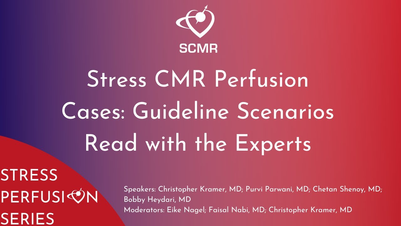 Stress Perfusion Series | Stress CMR Perfusion Cases: Guideline ...
