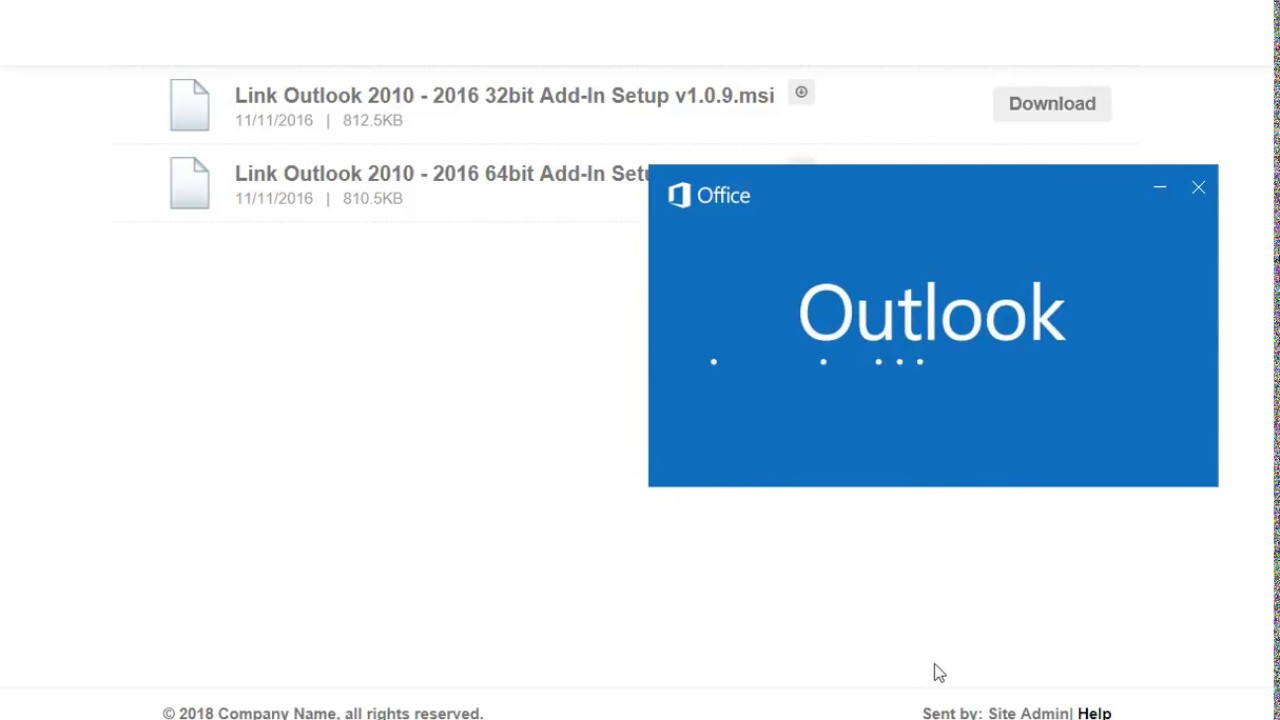 Install Outlook Connector - YouTube