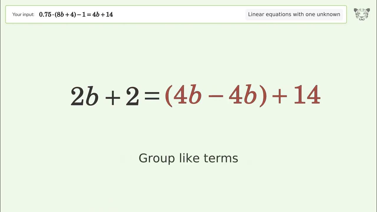 linear-equation-with-one-unknown-solve-0-75-8b-4-1-4b-14-step-by-step