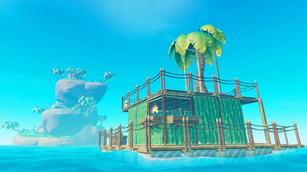 Building MASSIVE Floating Fortress & Secret Islands | Raft Multiplayer ...