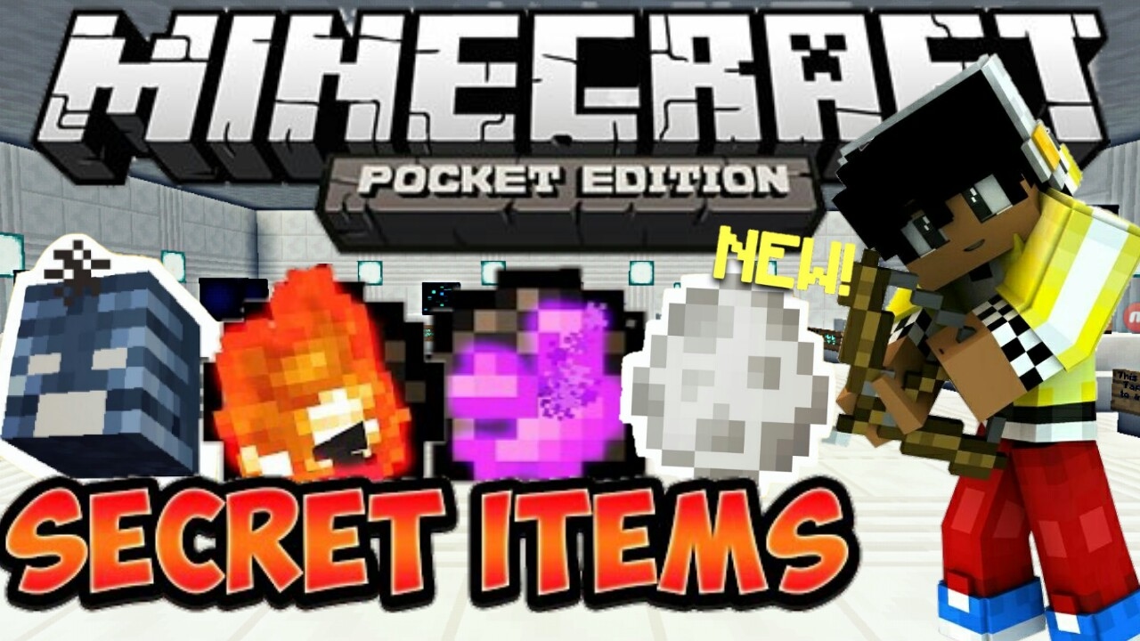 Mcpe 1.0 TOP DES ITEMS SECRET DANS MINECRAFT PE !!!!! - Secret Spawn ...