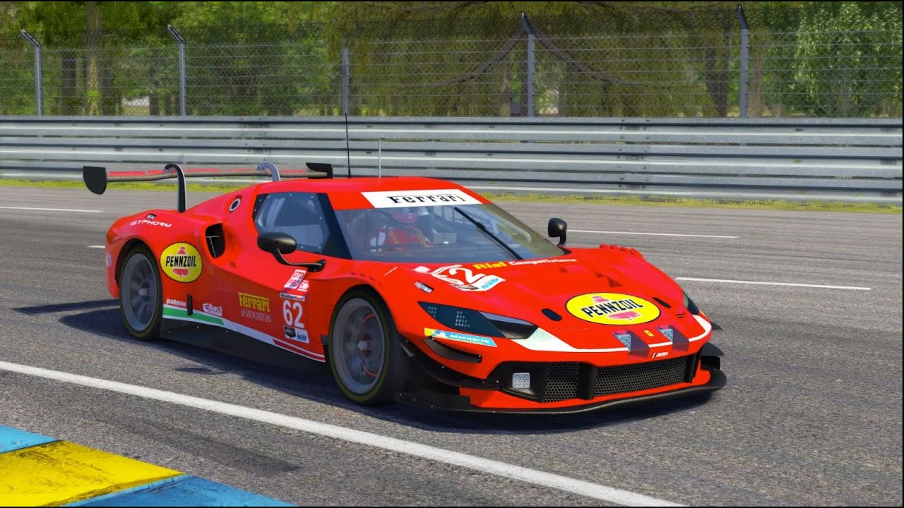 Ferrari 296-WEC-Qualifying Le mans-Assetto Corsa. - YouTube
