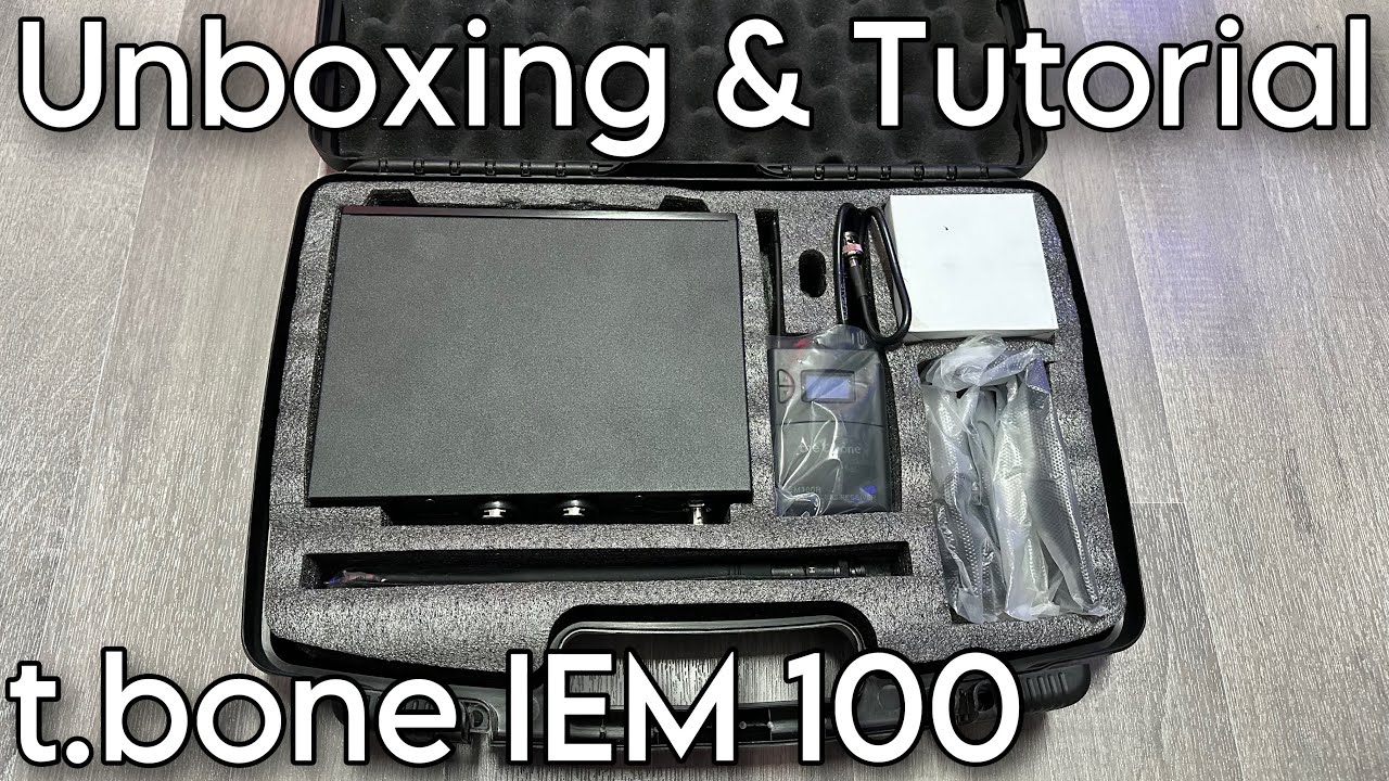 the t.bone IEM 100 Wireless InEar Monitoring | Unboxing & Tutorial | Deutsch - YouTube