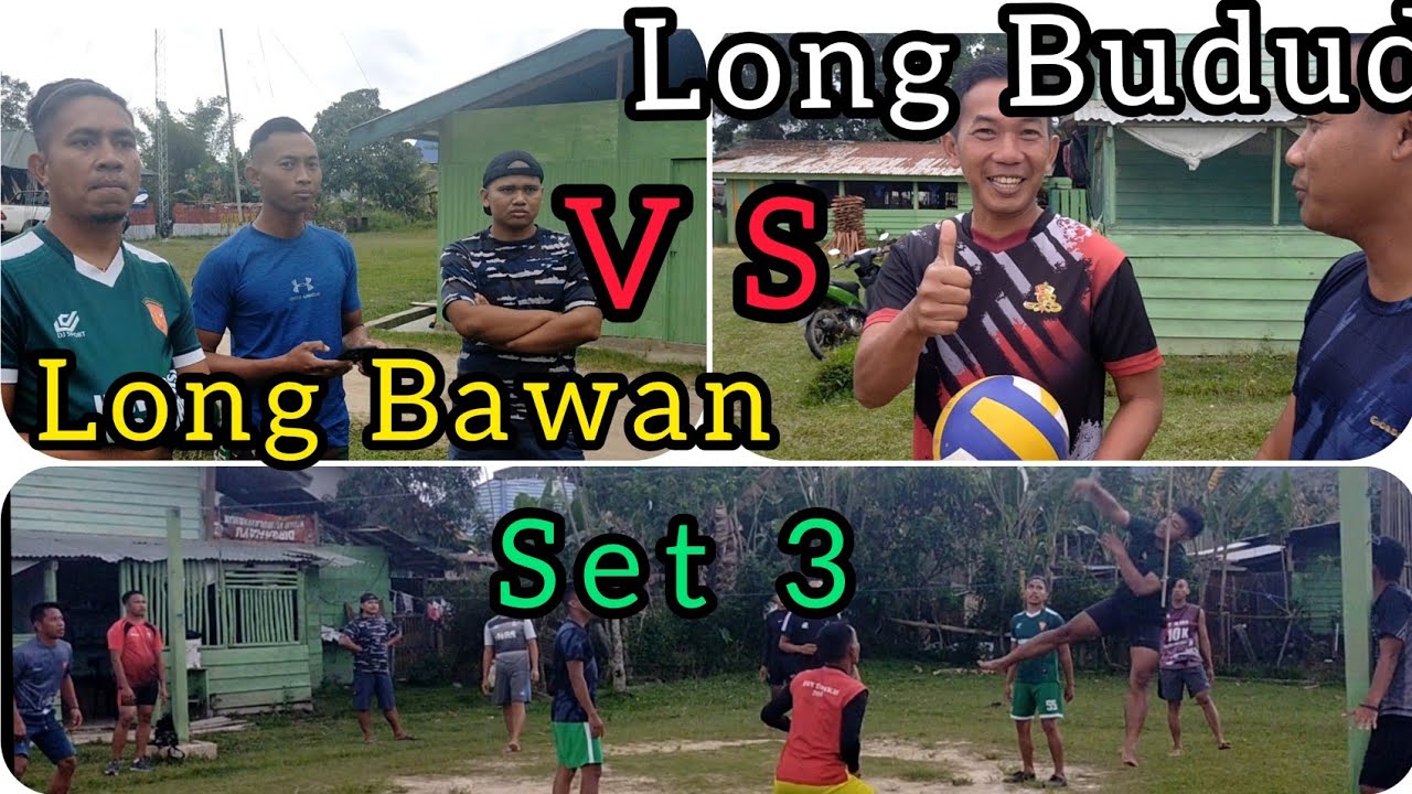 pertandingan voli set 3 long budud vs long bawan - YouTube