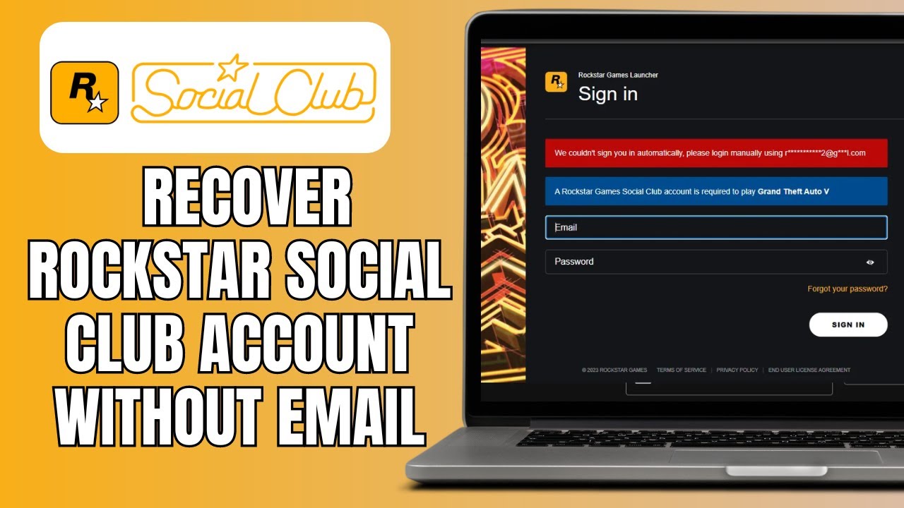 How To Recover Rockstar Social Club Account Without Email - YouTube