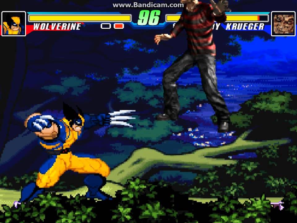 MUGEN Battle #0022 - Wolverine vs Freddy Krueger - YouTube