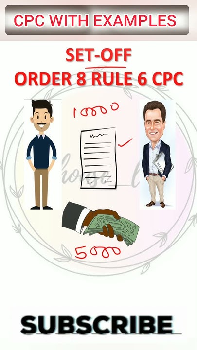 SET OFF - CPC : ORDER 8 RULE 6 - SHORTS - YouTube