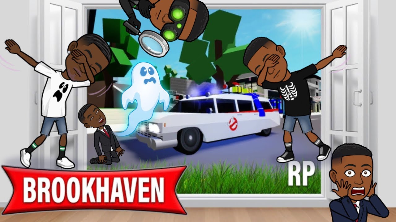 Dad Helps Son with Ghostbusters in Brookhaven RP - YouTube
