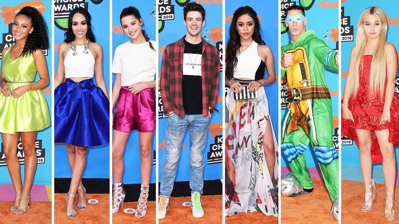 Nickelodeon Kids' Choice Awards 2018 Celebrities with Red Carpet - YouTube