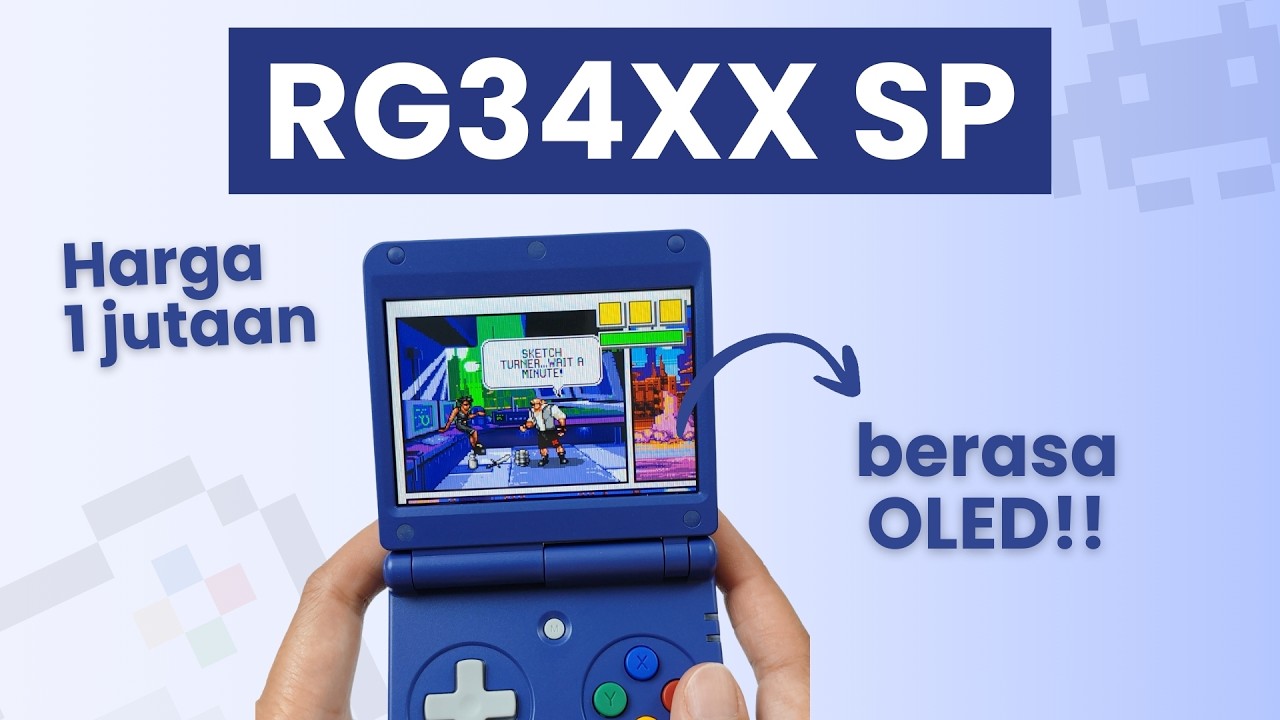 Review Anbernic RG34XX SP: Handheld Flip 1 Jutaan dengan Layar Super ...