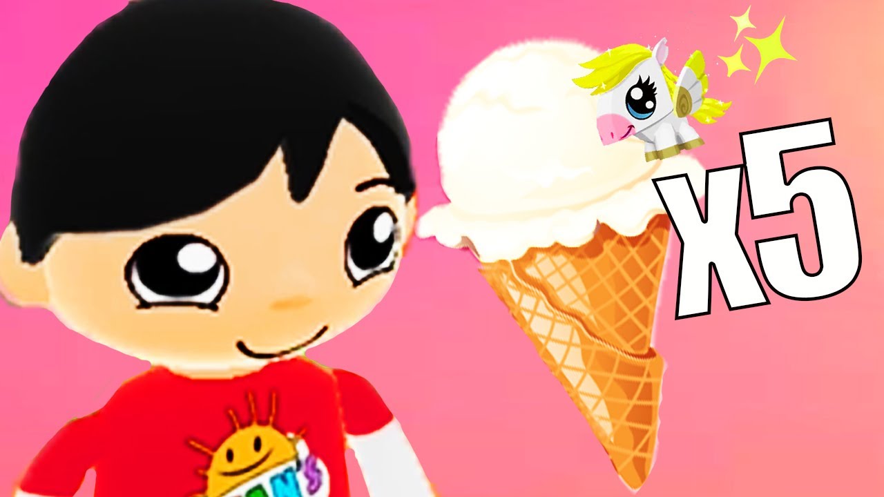 Tag with Ryan vs Dash Tag - Get 5 Ice Cream Cones - YouTube