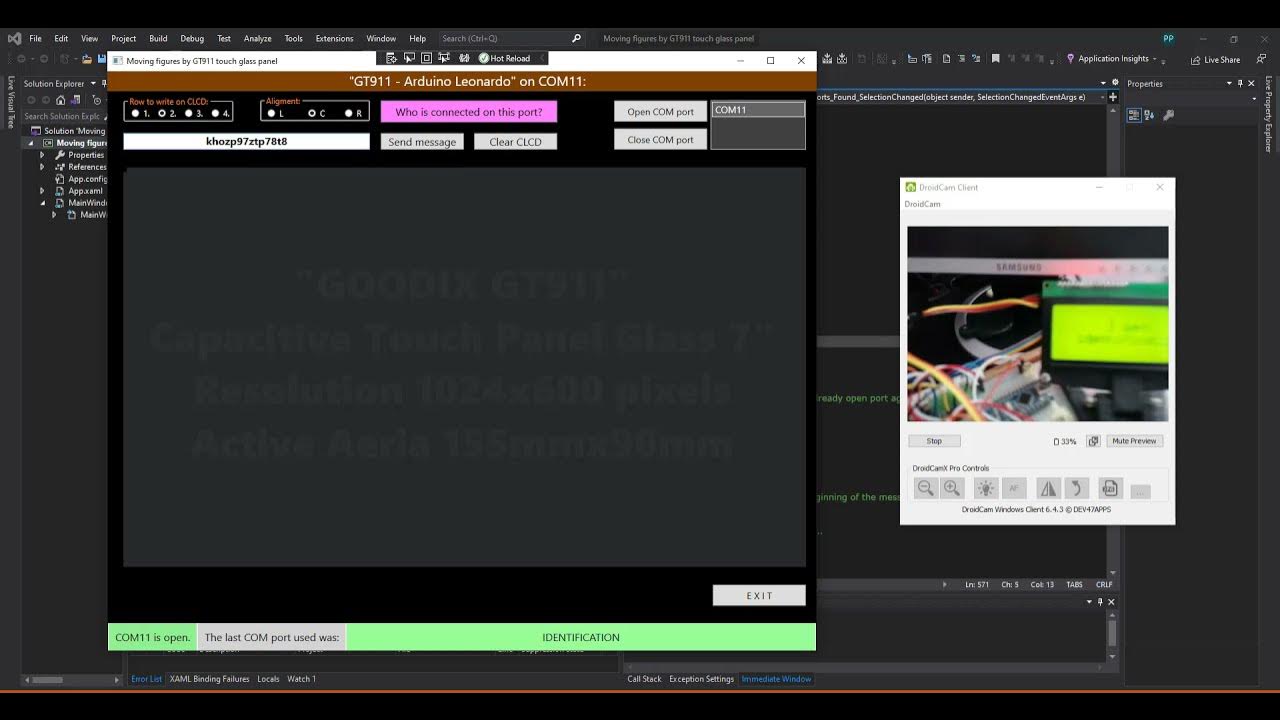 GT911 Capacitive Touch Screen on Arduino - YouTube