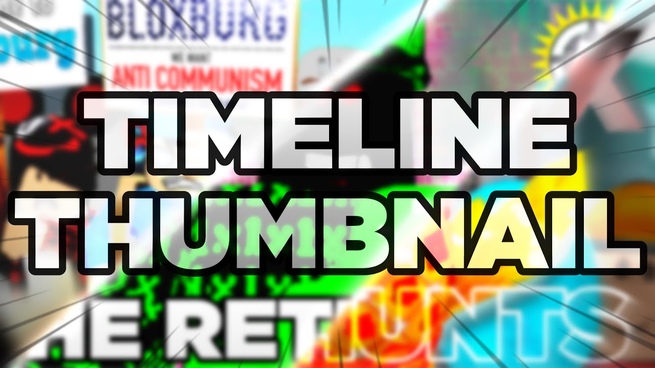 A Timeline Of Me Making My Good Roblox Thumbnails - YouTube