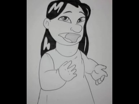 How to Draw Lilo & Stitch || How to Draw Lilo & Stitch + Easy Drawing ...