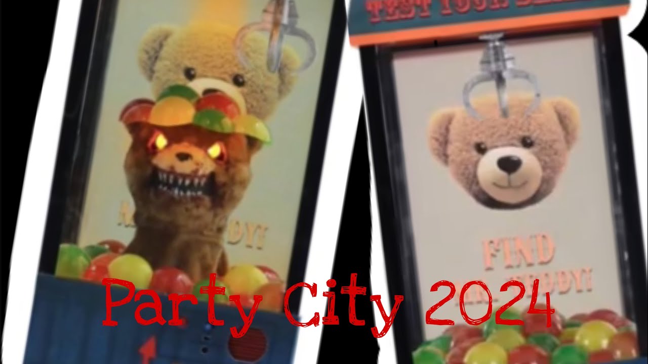 🎃 Party City 2024 | Teddy Bear arcade scary animatronic! 💀 - YouTube