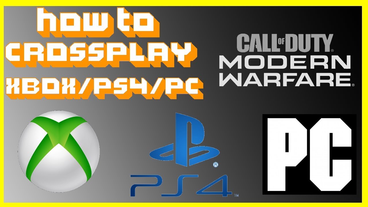 HOW TO CROSS PLAY on CALL OF DUTY: MODERN WARFARE with XBOX, PC, and ...