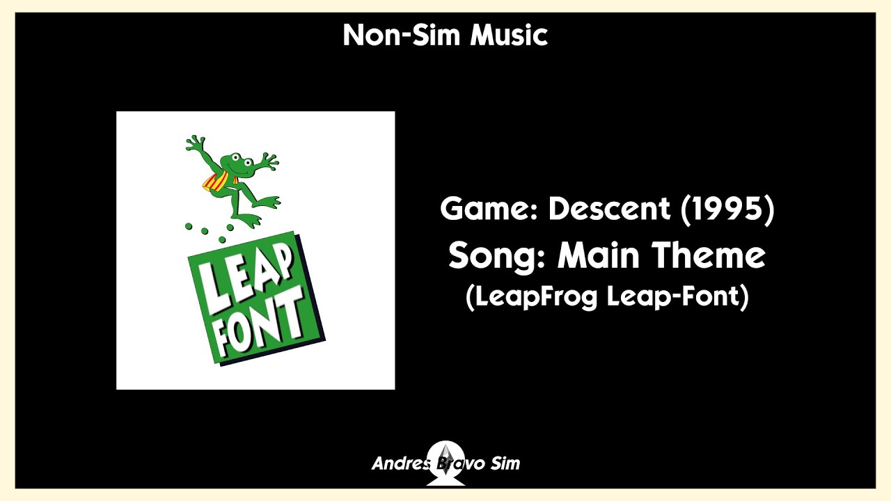 Descent [DOS - 1995] - Main Theme [LeapFrog Leap-Font] - YouTube