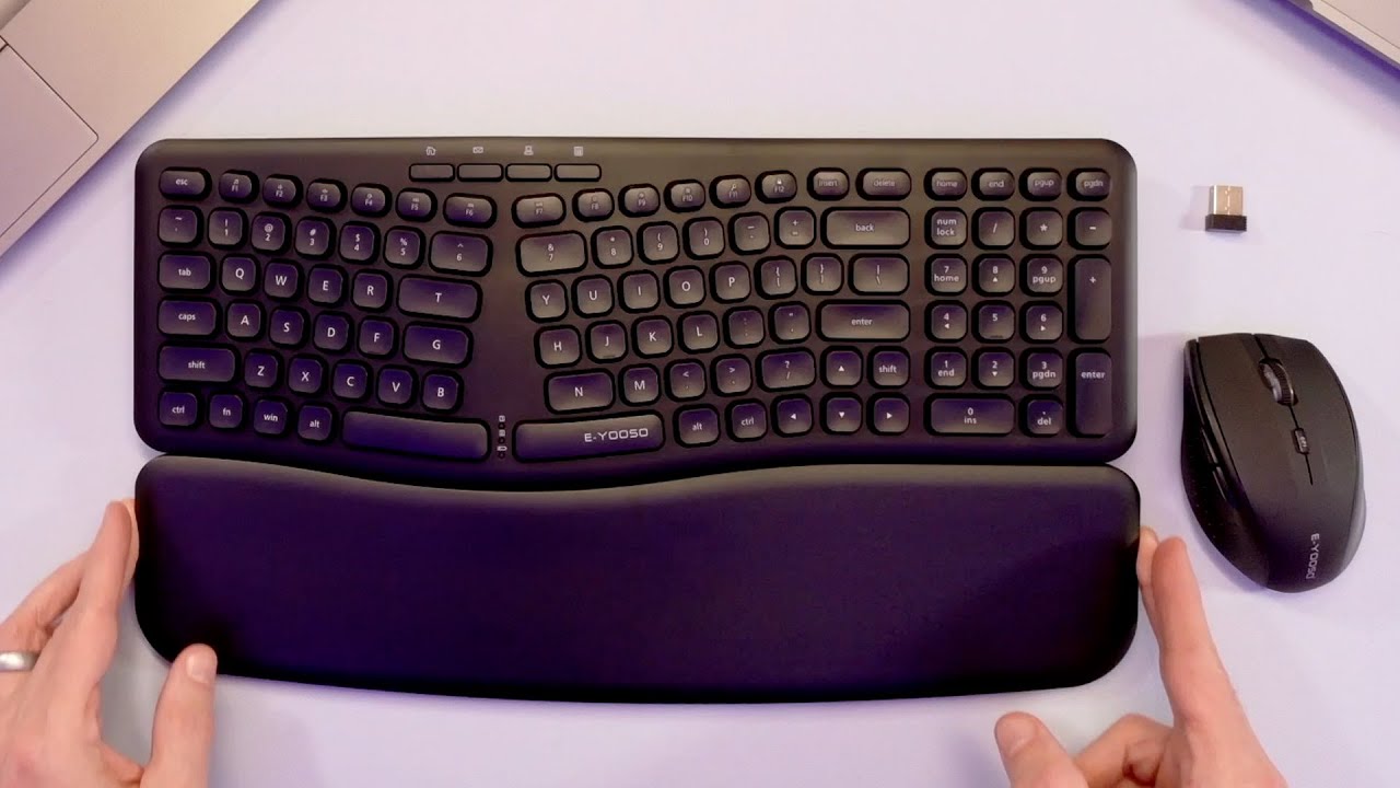 Wireless Keyboard and Mouse Set - Comfortable - No Delay - YouTube