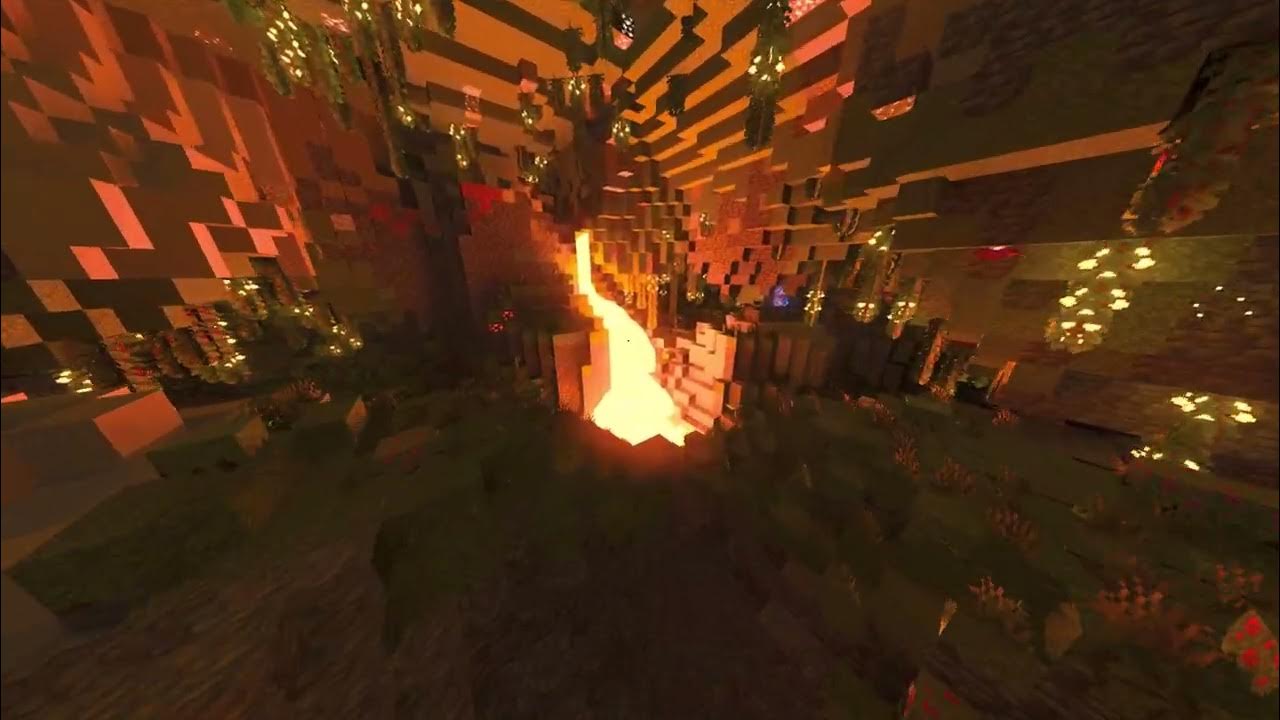 HDR Minecraft Path Tracing RTX Lush Caves - YouTube