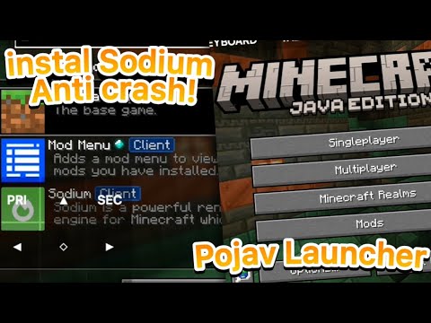 New!! Cara Terbaru Instal Sodium Versi 1.21.1 Di Pojav launcher Anti Crash!! work 100%!! - YouTube