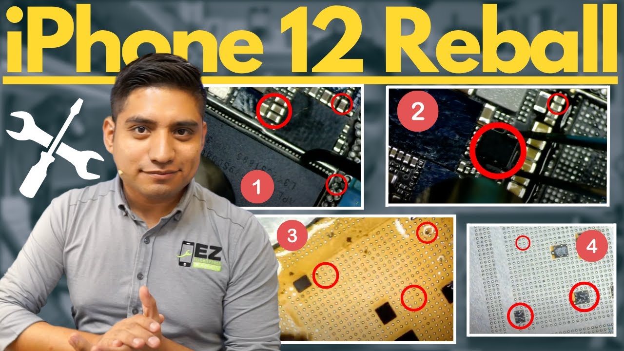 Como Quitar, Limpiar y Reball CPU iPhone 12 series - YouTube