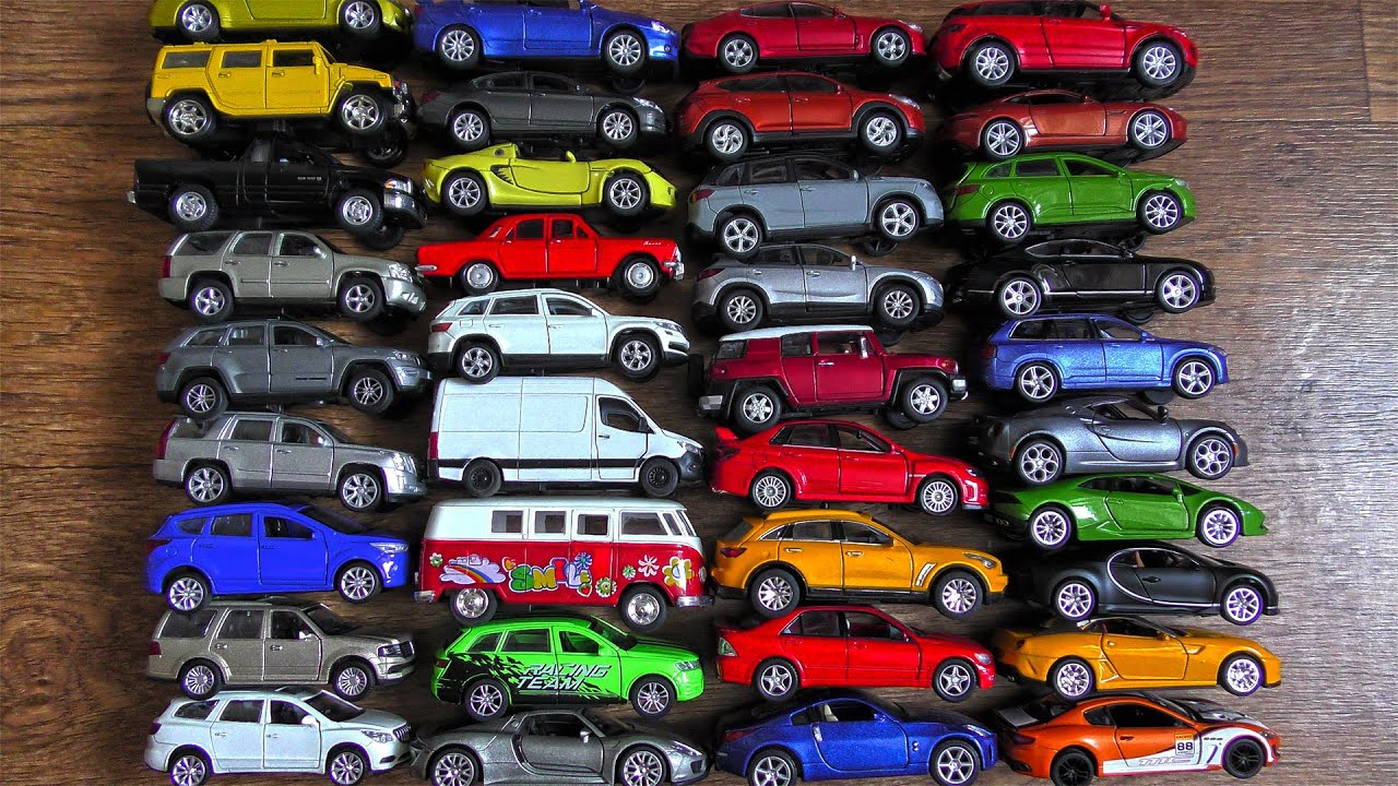 Learn Car Brands with Model Cars in Hands - YouTube