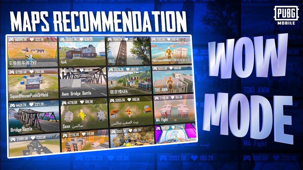 Wow Mode Maps Recommendations Pubg Mobile Pakistan Official Youtube
