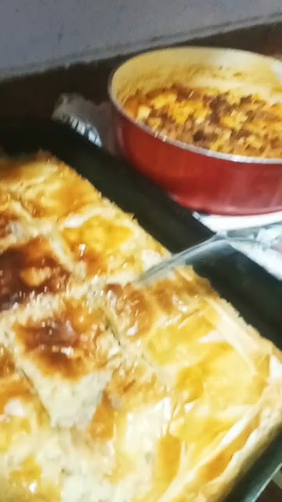 صينيه رقاق باللحمه المفرومه و صينيه قوثه باللحمه المفرومه و صينيه بطاطس باللحمه و صينيه ارز