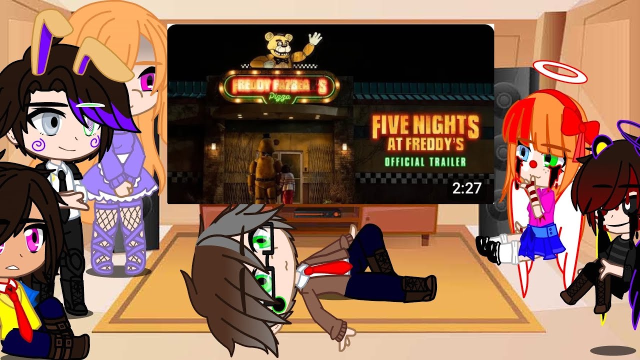 Aftons + Henry react to FNAF Movie Official Trailer - YouTube