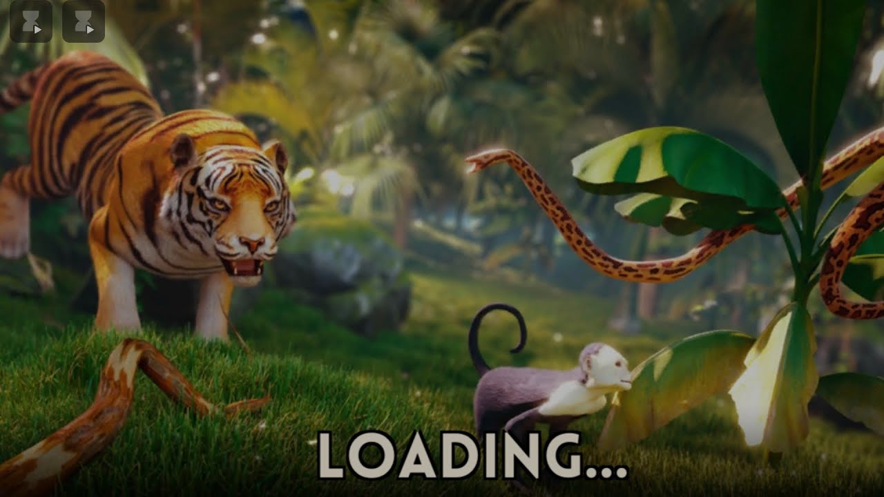 The Tiger game 🐯!#in jangle शिकार करना🦍🐒 your denjras game !! - YouTube