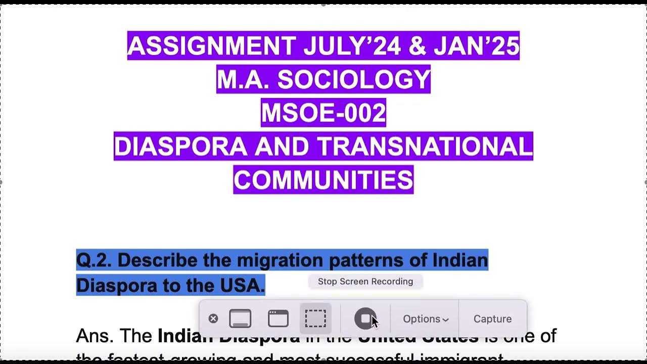 SOLVED MSOE-002 IGNOU ASSIGNMENT JULY’24 & JAN’25 Migration patterns of Indian Diaspora to the ...