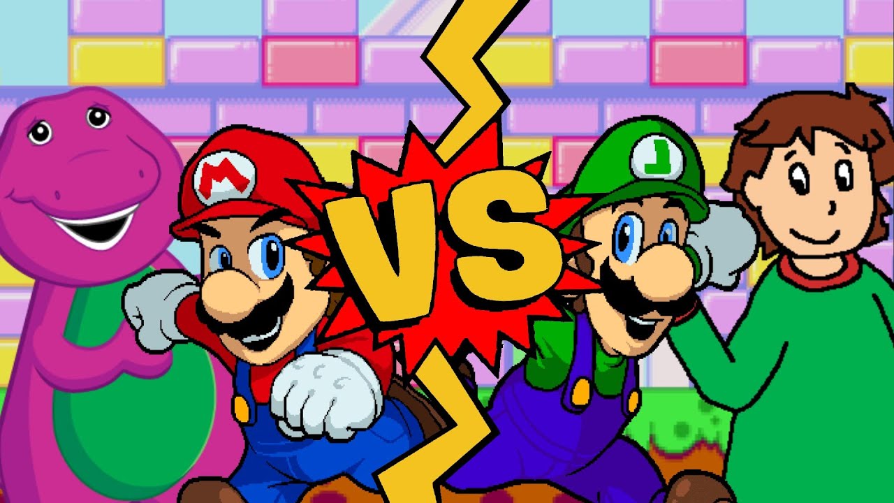 M.U.G.E.N Battles | Mario/Barney VS Luigi/Boris Anderson - YouTube