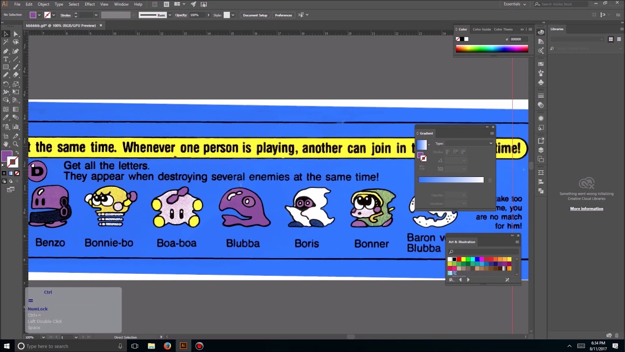 Making an arcade bartop marquee on adobe illustrator - YouTube