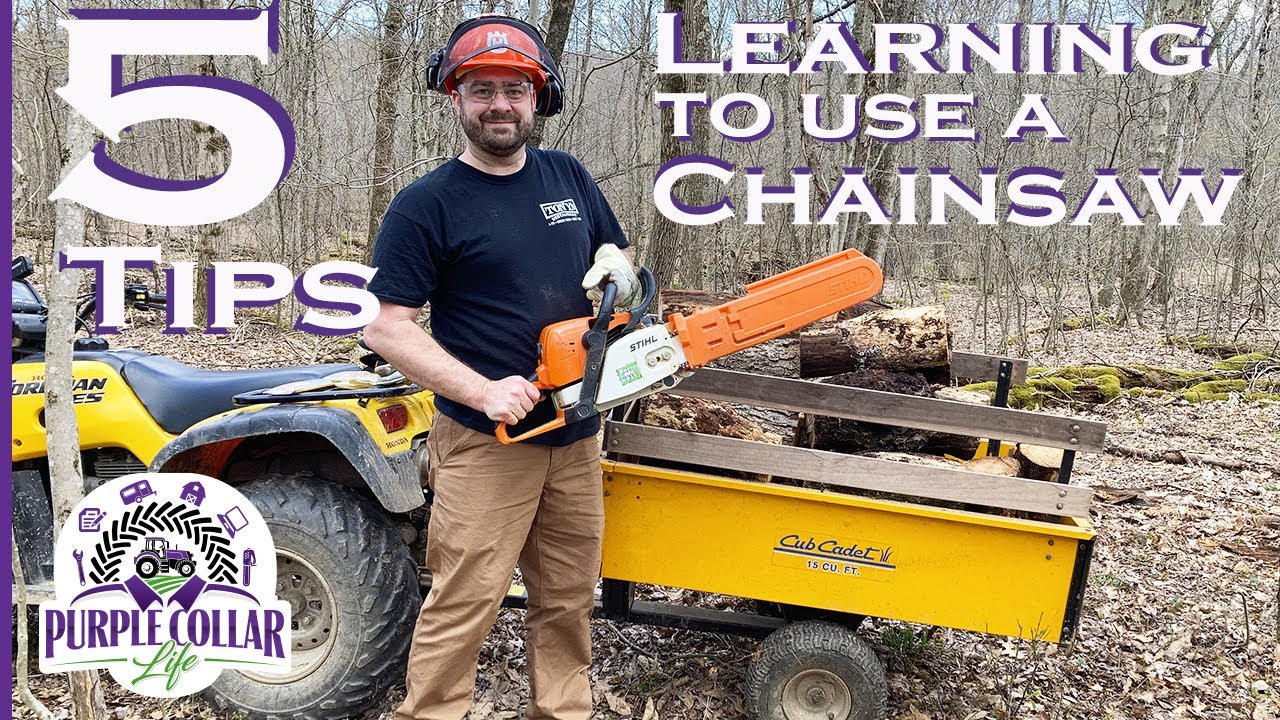 5 Quick Tips to Learning to Use a Chainsaw - YouTube