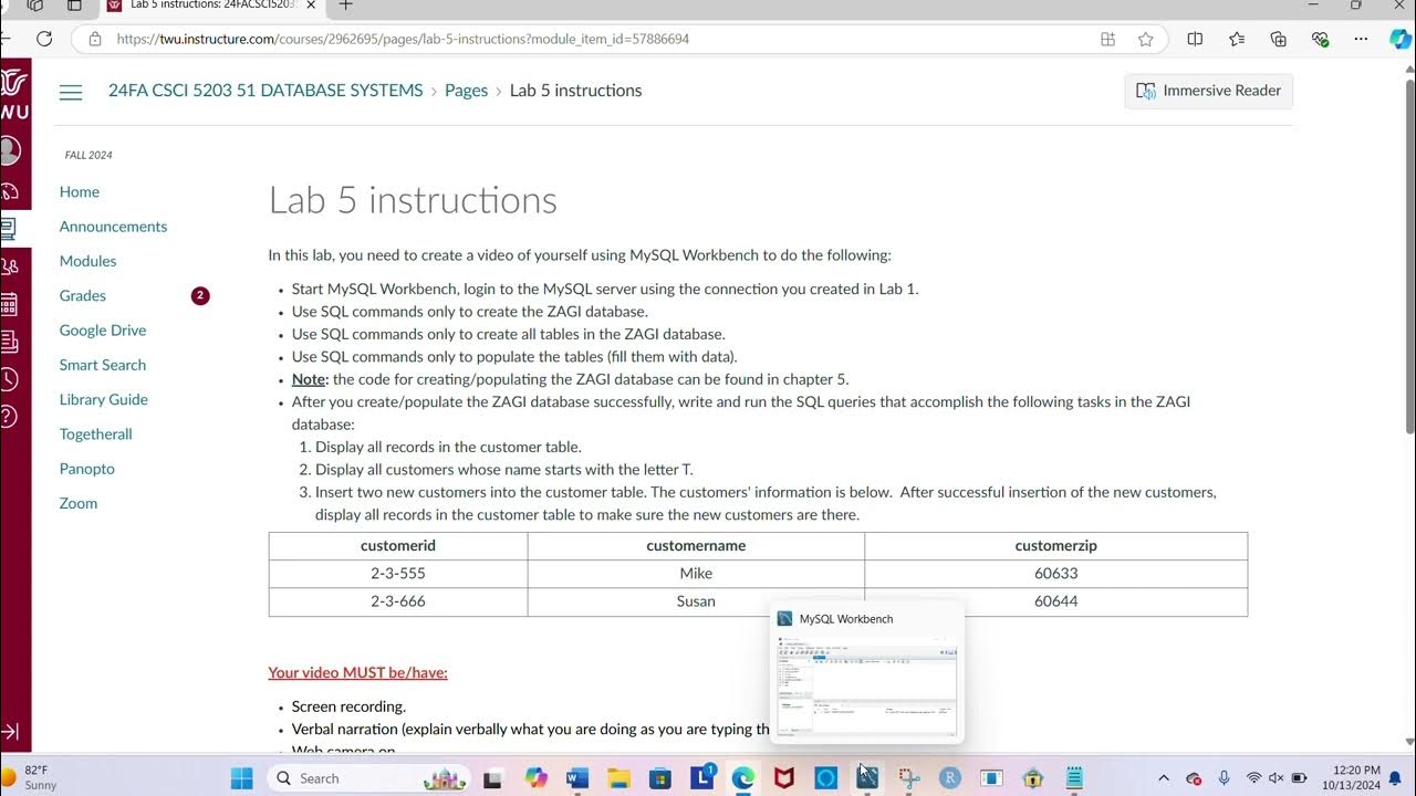 SQL-Zagi database - YouTube