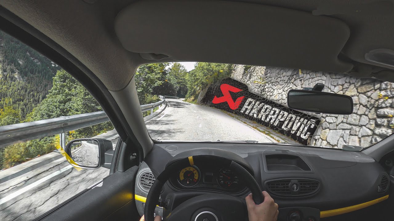 Renault Clio R.S. 200 POV Uphill drive in the Alps - YouTube