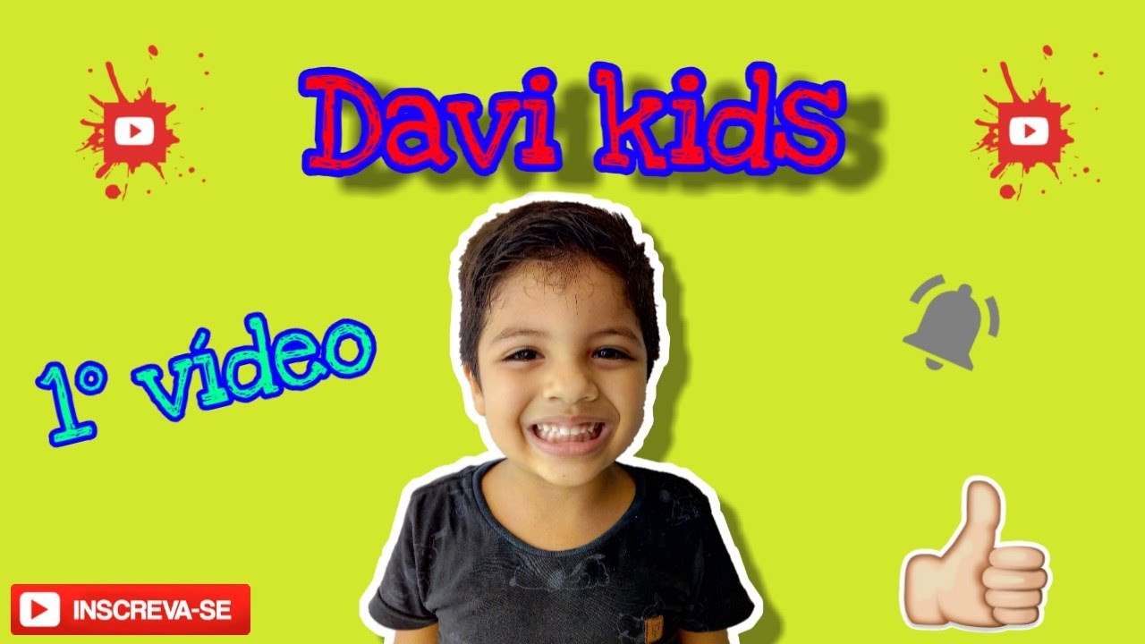 Primeiro vídeo| Davi kids - YouTube