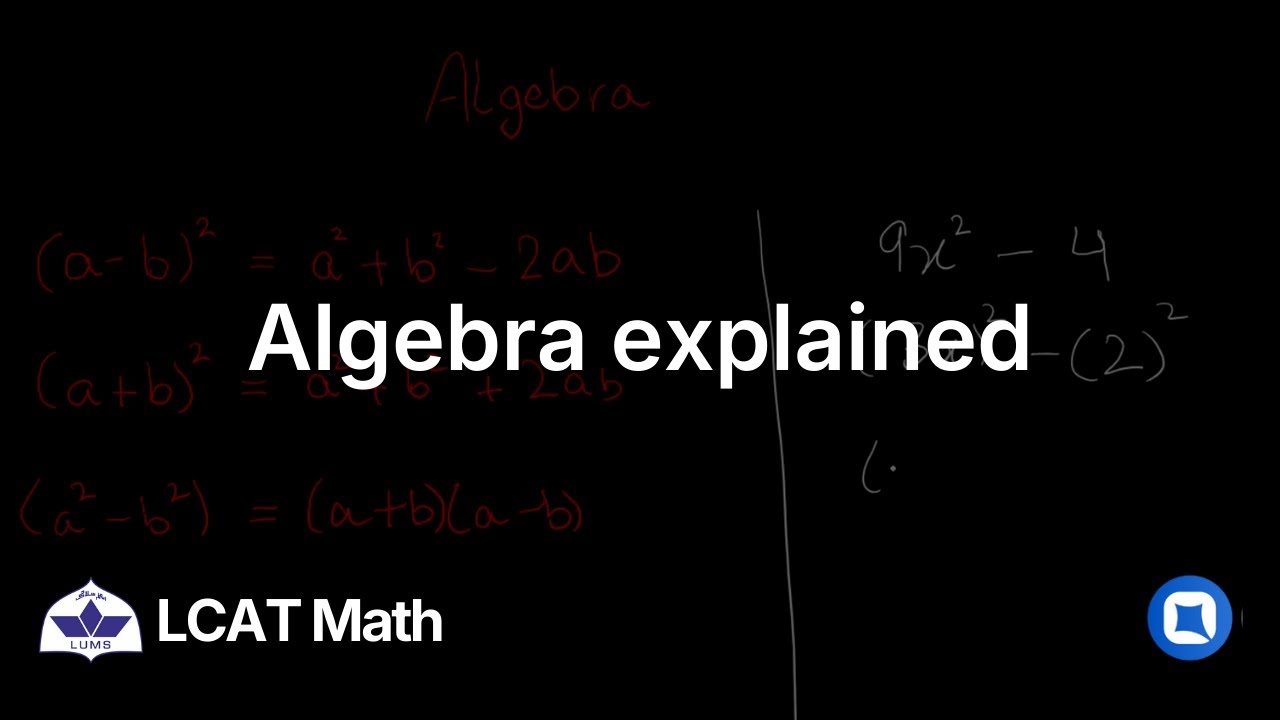 LUMS LCAT Math | 3.1 Algebra | Qallam - YouTube