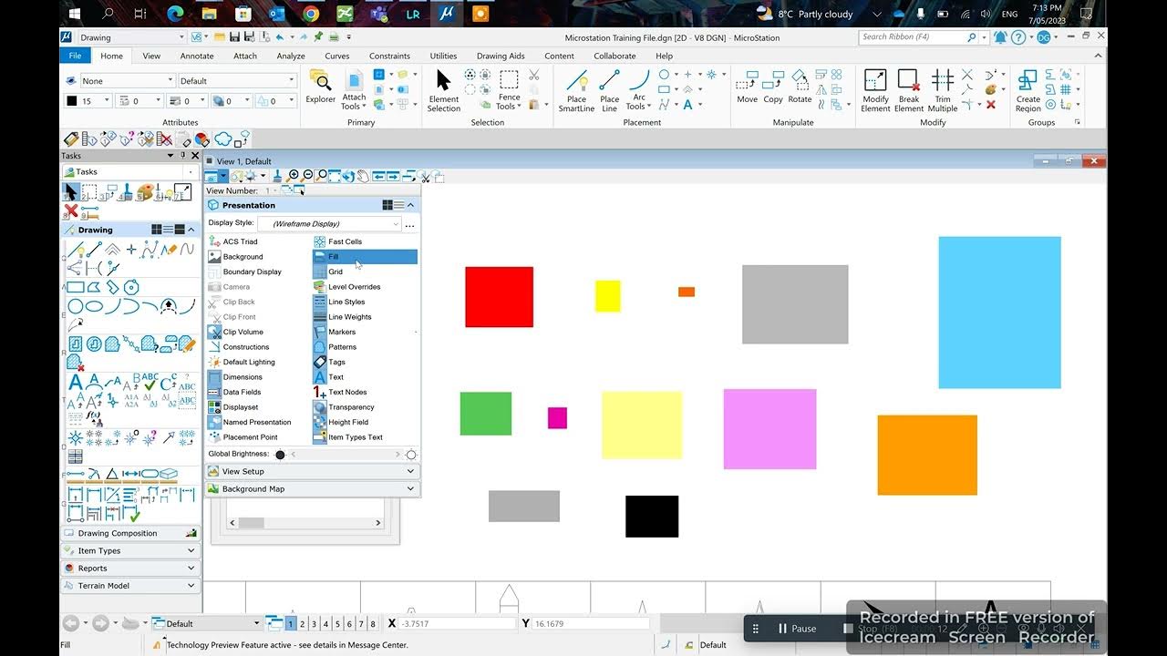 Microstation Connect Edition Fill Not Showing Youtube