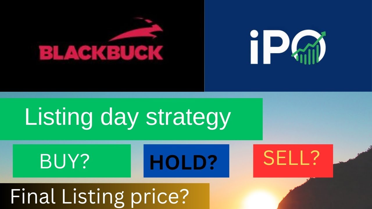 Zinka Logistics IPO listing day strategy | Blackbuck IPO listing price ...