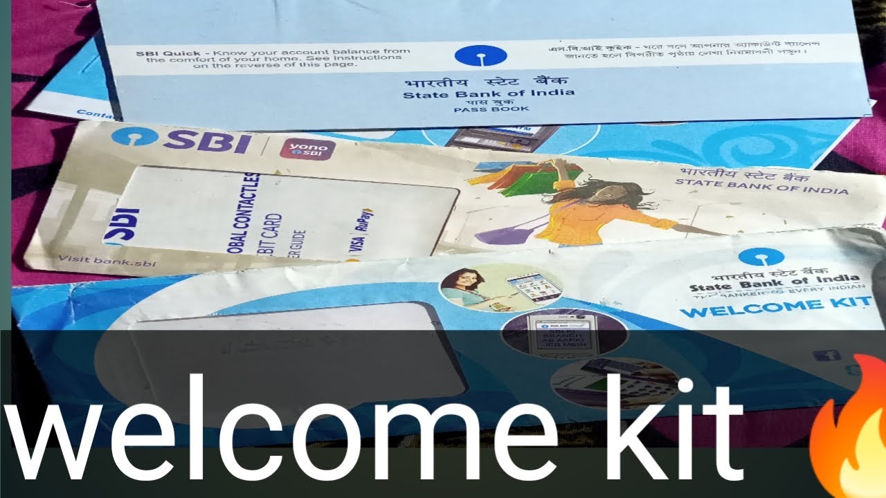 SBI minor saving account welcome kit unboxing 🔥 - YouTube