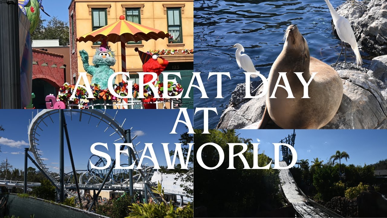 Update from SeaWorld Orlando, new birthday parade, checking out coaster ...