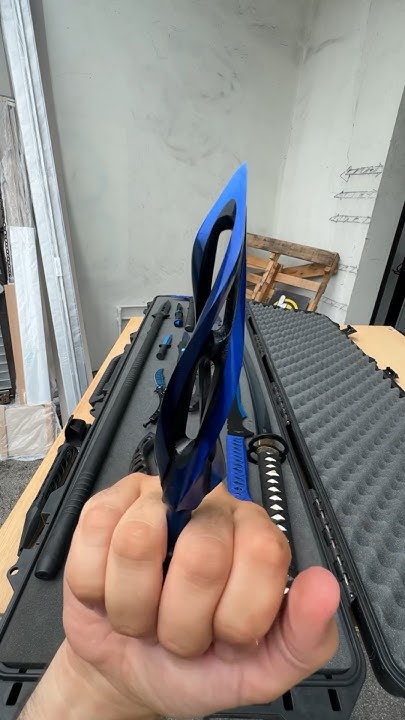 BLUE Sub Zero MEGA Tactical Knife Set! #shortsviral - YouTube
