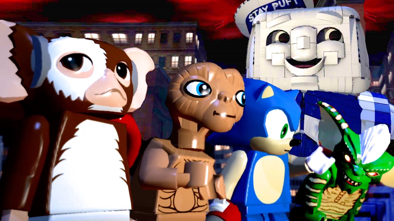 Sonic, ET, Gizmo, Stripe, VS Stay Puft Marshmsallow Man - LEGO ...