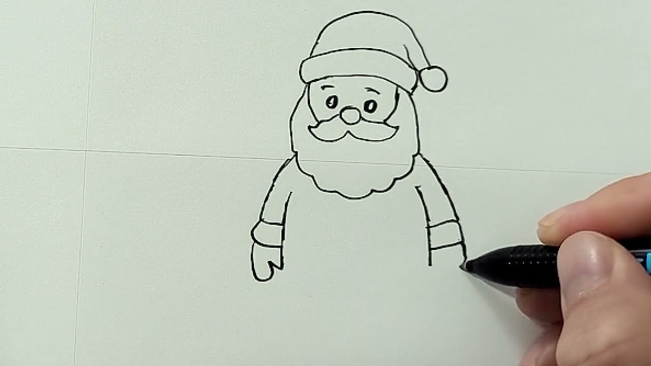 Kako Nacrtati Djeda Mraza | How to Draw Santa Claus Step by Step ...