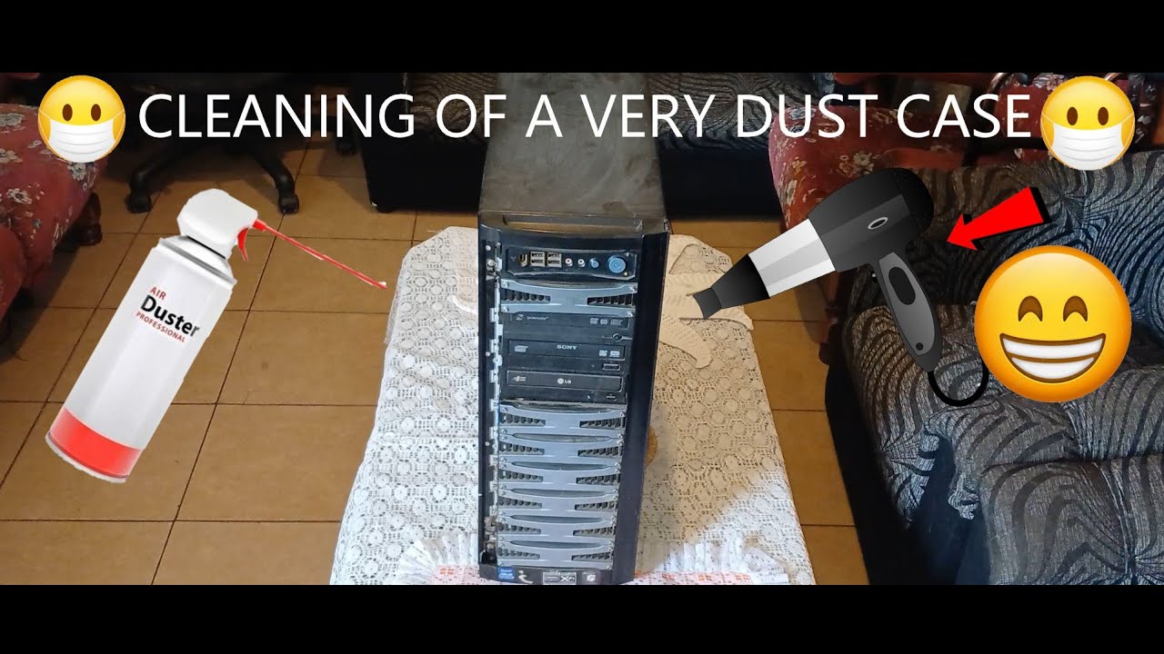 😷Cleaning of a very dusty old PC case😷 - YouTube
