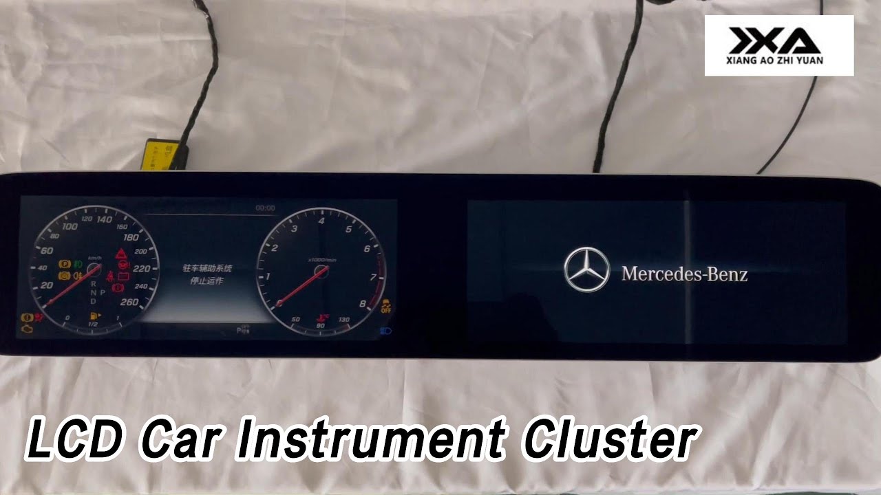 HD LCD Car Instrument Cluster Panel 1920 x 720 Built In GPS - YouTube