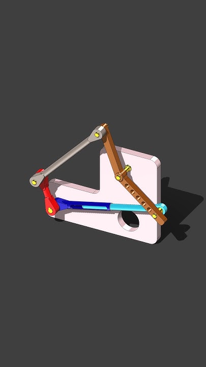 ⚙️🔗Mechanism animation 96 #animation #shorts #cad #linkage #3danimation #mechanism #solidworks # ...